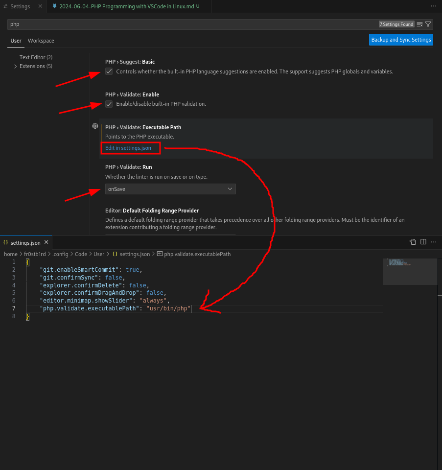 Setting Up PHP Development Environment with VSCode on Linux | fr0stb1rd