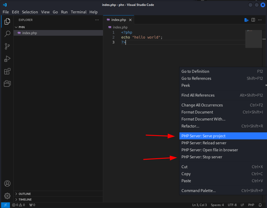 Setting Up PHP Development Environment with VSCode on Linux | fr0stb1rd